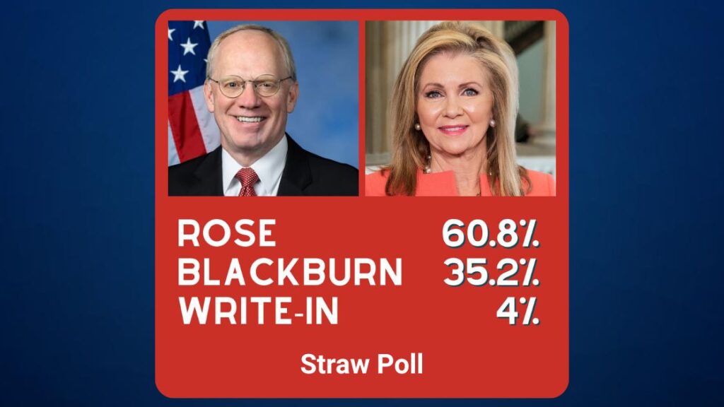 Large Republican Crowd In Lawrence County Picks Rose Over Blackburn in ...