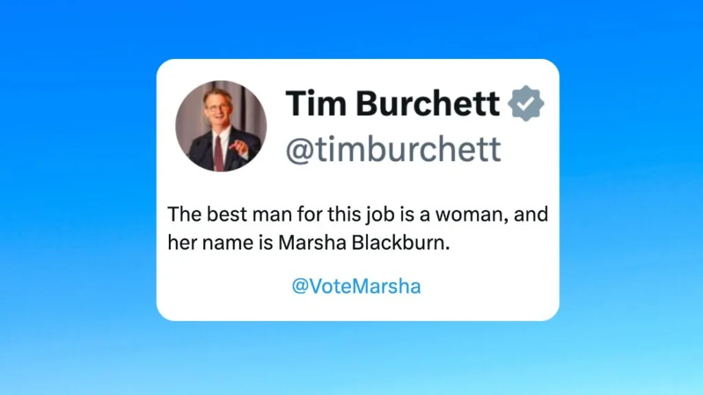 Rep. Tim Burchett Endorses Senator Blackburn for Tennessee Governor ...
