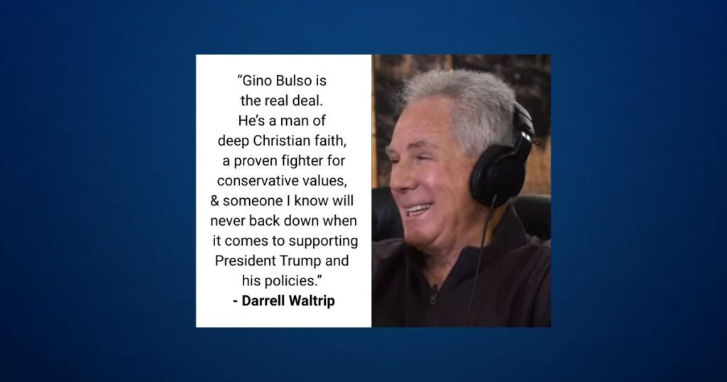 NASCAR Legend Darrell Waltrip Endorses State Rep. Gino Bulso for ...