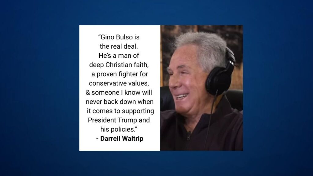 NASCAR Legend Darrell Waltrip Endorses State Rep. Gino Bulso for ...